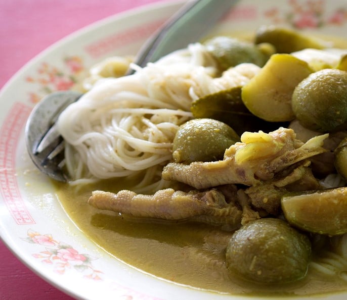 Khanom chin (cuisine thaïlandaise)