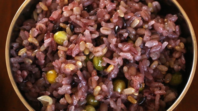 Riz aux haricots rouges (cuisine asiatique)