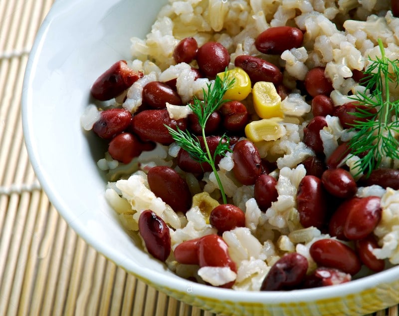 Riz et haricots